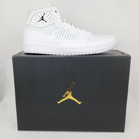 Nike | Shoes | Nike Jordan Access White White Pale Ivory Ar37620 Mens ...
